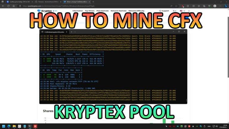 How to mine Conflux on Kryptex Pool (Tutorial) - Snipool