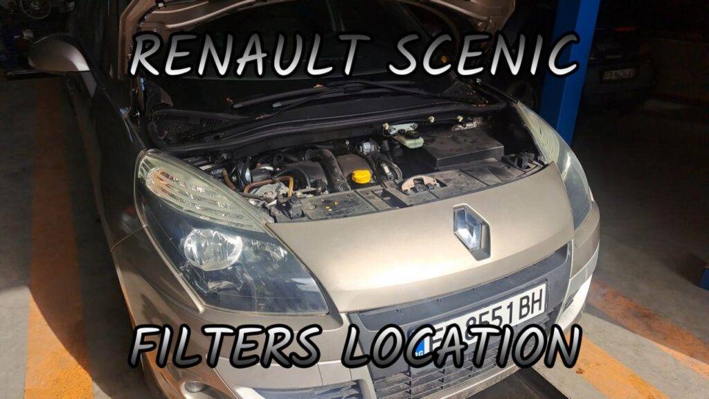 Renault Scenic III - Filters location and reset service interval - Snipool